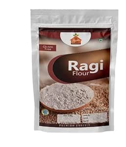 Ragi Atta 1kg - Gluten Free Atta Sprouted Finger Millet Flour Nachani Atta : Amazon.in: Grocery ...