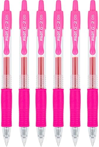 Amazon.com: Pilot, G2 Pink Ribbon Premium Gel Roller Pens, Fine Point 0 ...