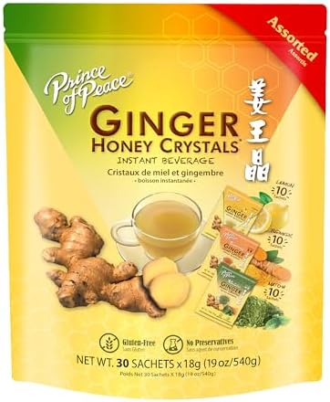 Amazon.com : Prince of Peace Instant Ginger Honey Crystals in Assorted ...