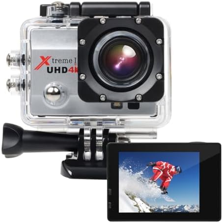 Action Camera 4K Ultra HD WiFi Waterproof Camera, 170° Adjustable Wide ...
