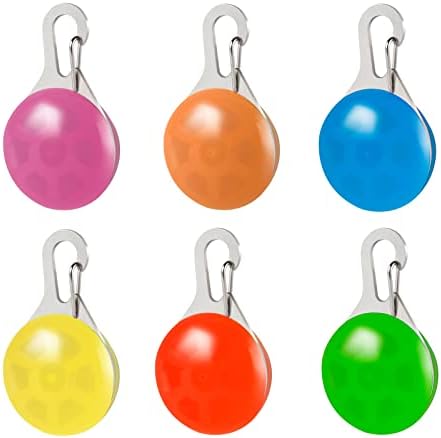 morpilot Dog Collar Light, 6PCS Colorful Clip-On Dog Lights for Collars ...