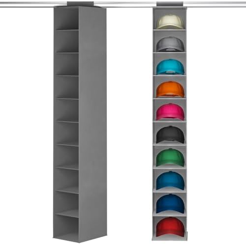 Amazon.com: VAESIDA 10 Shelf Hat Rack Hanging Closet/Organizer for ...