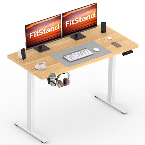FitStand 110x60cm Electric Standing Desk ONE PIECE Desktop Sit Stand ...
