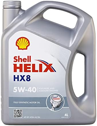 Shell Helix HX8 5W-40 Fully Synthetic Engine Oil API SN A3/B4 4 Litre ...