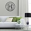 Amazon.com: BVLFOOK Metal Designs Monogram, Capital Letter H Wall Art ...