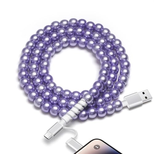 USB A to USB C Cable 2 in 1 Multi Charging Cable for iPhone Charging ...