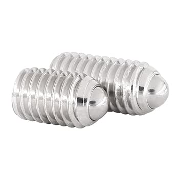 Amazon.com: 10pcs Stainless Steel Glass Bead Screw Press-in Type Marble ...