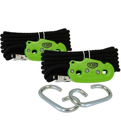 Amazon.com: Tie Boss Cargo Tie Downs & Storage Ropes, 1/4", Lime, 2 ...