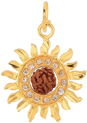 Buy SATISFACTORY NATION Brass Lord Surya With Rudraksha Stone Embedded ...
