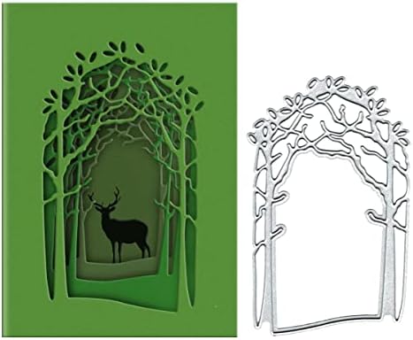 Amazon.com: Layered Tree Forest Metal Die Cuts Cutting Dies, Layered ...