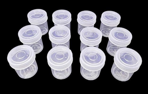 Small Tiny Containers Plastic Clear Boxes With Screw Lid 5 Ml Clear ...