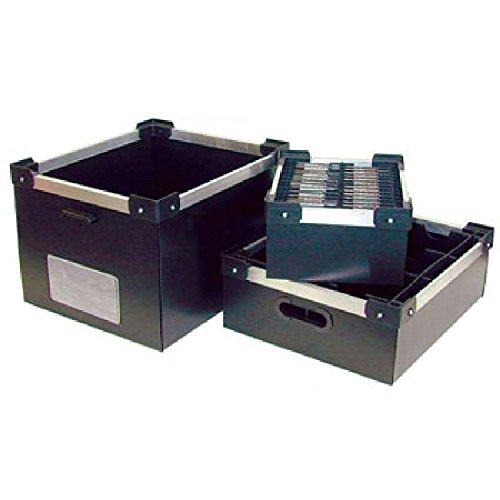 Durastat Conductive Stackable Divider Tote Box, 21-3/4 x 18-3/4 x 4-1/4 ...