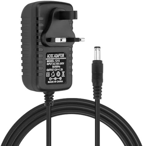 Universal 12V 2A Power Supply AC/DC Adapter 100-240V 50/60Hz, 5.5mm x 2 ...
