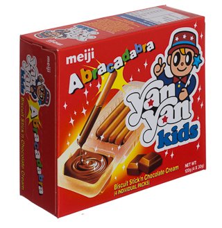 Amazon.com: Biscuit Yan Yan Kids Choco 4P Eng Meiji : Grocery & Gourmet ...