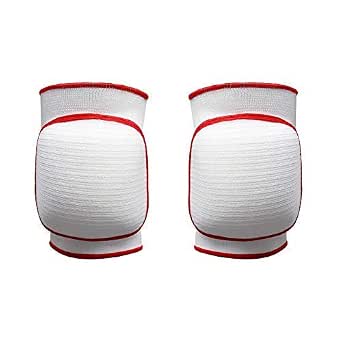 Playwell Deluxe Judo/Ju Jitsu Thick Padded White Knee Pads (Medium ...