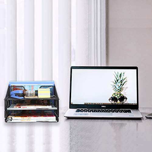 Snapklik.com : Samstar 2 Pack Mesh Desk File Organizer Letter Tray ...