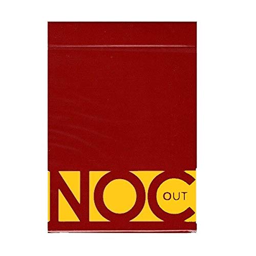 NOC Out RED/Gold Playing Cards Limited Edition Air-Cushion Finish Deck ...