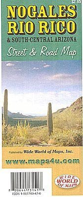 Nogales, Rio Rico, and South-Central Arizona Street & Road Map: Eagle ...