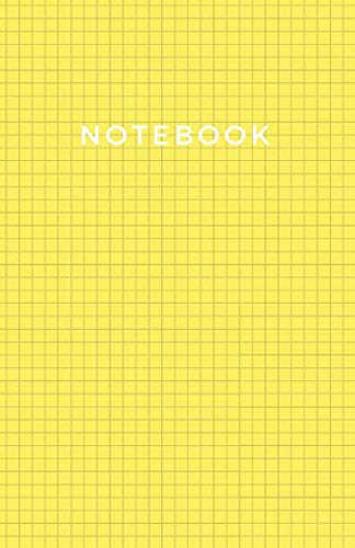 Notebook: Yellow Graph Paper Notebook 5.5 x 8.5 - 1/4 inch squares ...