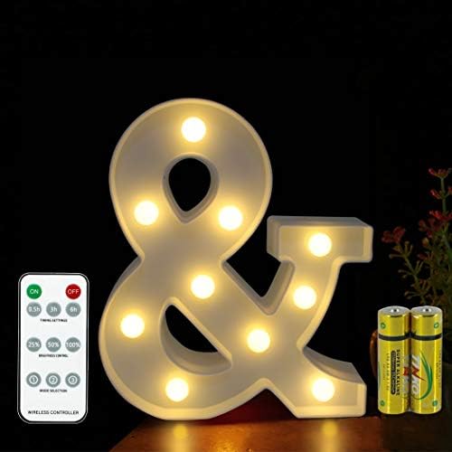 Honphier® Letters Lights Alphabet Lamp LED Letter Lighting, Letter ...