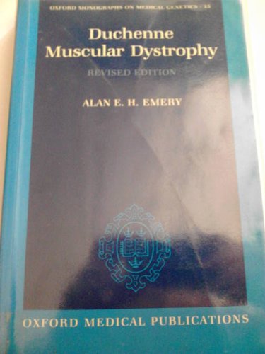 Amazon.com: Duchenne Muscular Dystrophy (Oxford Monographs on Medical ...