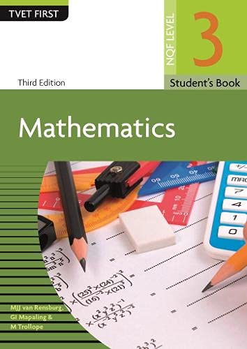 Buy Mathematics NQF3 Student Book (TVET First) Book Online at Low ...