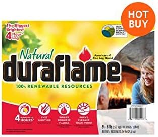 Amazon.com: Duraflame Natural Fire Logs 6 Lb - Case of 9 (Оnе Расk) : Home & Kitchen