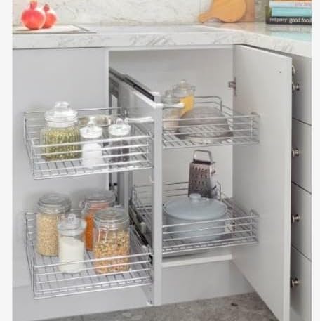Amaze kitchens Stainless Steel Cabinet Organizer - Durable, Elegant ...