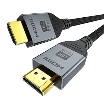 16K 8K HDMI Cable 96Gbps 3.3 FT, Ultra High Speed HDMI 2.2 Cable 16K@60Hz 8K@120Hz 4K@480Hz HDCP ...