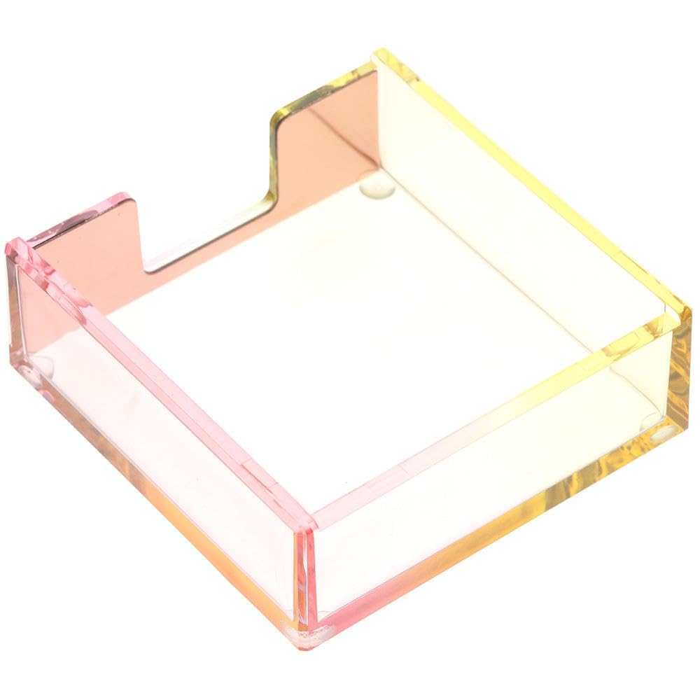 Amazon.com : okhobby Acrylic Sticky Note Holder, Pink Memo Pad Case ...