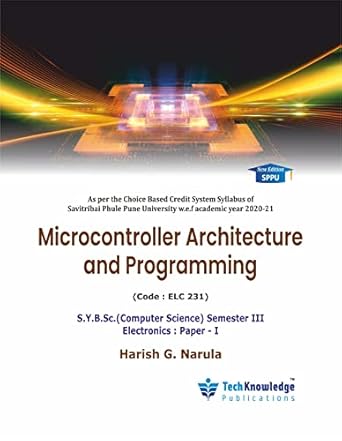 Buy Microcontroller Architecture and Programming For SPPU University B.SC Computer Science Sem 3 ...