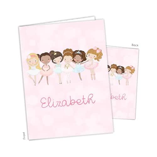 Amazon.com: Ballerina Ballet Dance Dancer Pocket Folder Gift Name Back ...