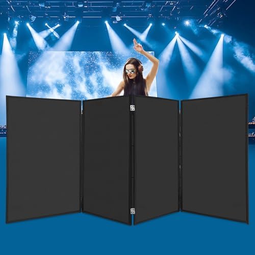 Amazon.com: GCIUEMMH DJ Foldable Facade Portable Event Booth Panel ...