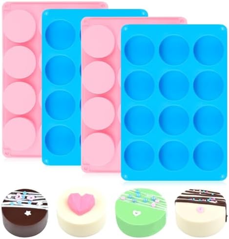 Amazon.com: Ocmoiy 2 Inch Round Silicone Mold for Oreo Chocolate ...