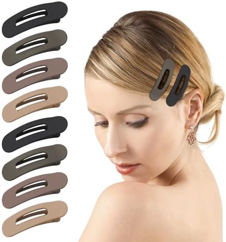 Amazon.com : Small Flat Hair Clips for Women Lay Down Clips for Thin ...