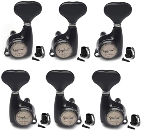 Amazon.com: SAPHUE 3R3L Guitar Locking Tuners 1:21 Lock String Tuning ...