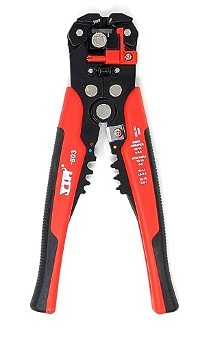 Automatic Wire Stripper 5 in 1 Wire Crimper Wire Cutter Red & Black ...