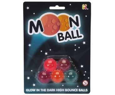 Moon Ball - Glow In The Dark High Bounce Balls : Amazon.co.uk: Toys & Games
