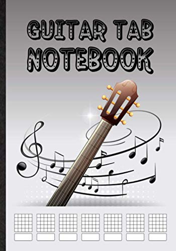 『Guitar Tab Notebook. Blank Tablature Staff Paper & Chord Diagram For ...