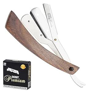 Amazon.com: Genuine Wood Handle Professional Barber Straight Razor ...