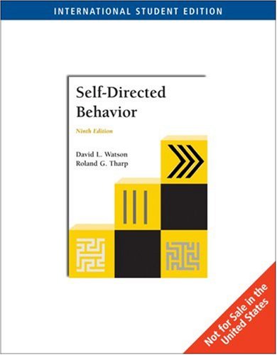 Buy Self-directed Behavior: Self-modification for Personal Adjustment ...