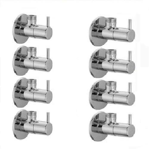 SHRUTI Brass Angle Cock, Angle Valve, Stop Cock with SS Wall Flange ...