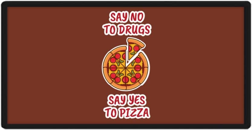 Amazon.com: Say No to Drugs and Yes to Pizza Patches - Pizza Patch ...