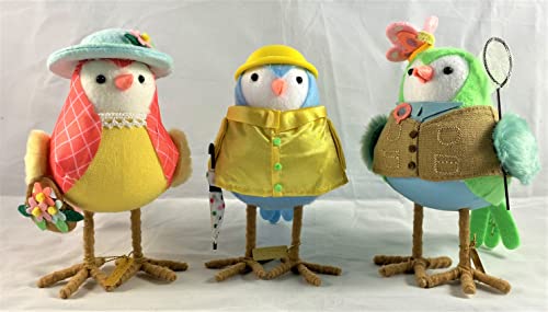 Featherly Friends Spritz - Spring/Easter Fabric Bird Trio : - Want It All