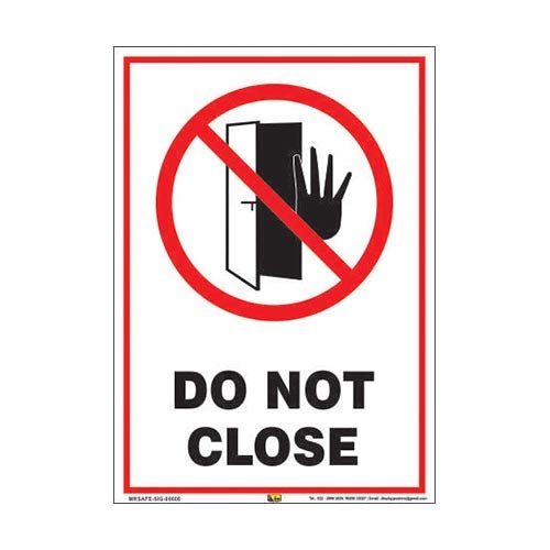 Mr. Safe - Do Not Close Sign Eco Vinyl Sticker 4 ft X 6 ft : Amazon.in ...