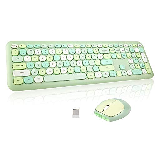 Letton COLORFUL GREEN WIRELESS KEYBOARD MOUSE