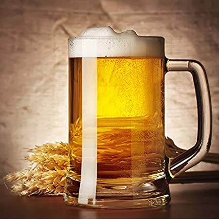 Buy PrimeWorld 650 ml Pub Beer Mug with Handle Set of 2, Freezable ...