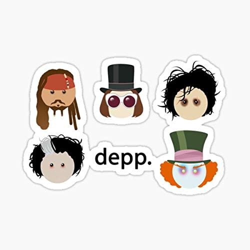 Amazon.com: Depp. (Johnny Depp Characters) Sticker - Sticker Graphic ...