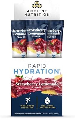Amazon.com: Ancient Nutrition Rapid Hydration Powder, Lemon Lime ...