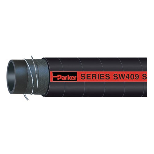 Parker Hannifin SW409-4000 Black Natural Rubber Sand Recovery Hose, 100 ...